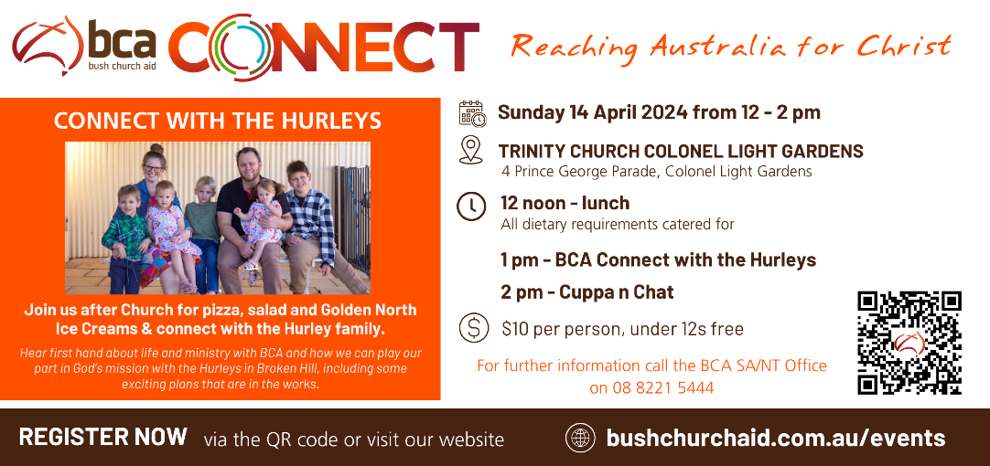 Events & Tours - The Bush Church Aid Society