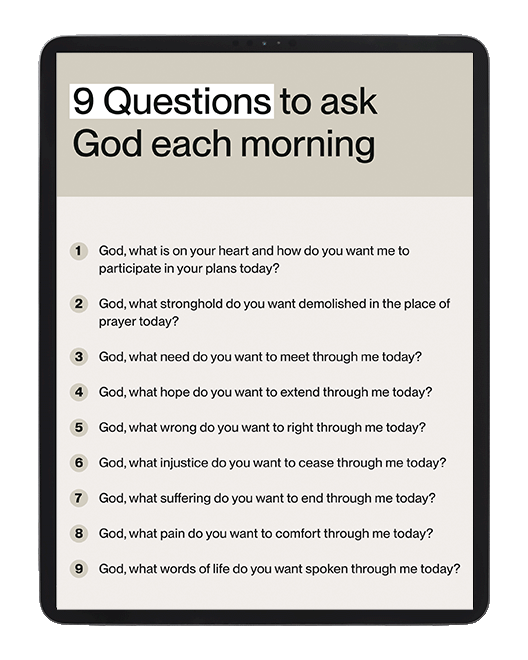 9 Questions to Ask God Each Morning - Christine Caine